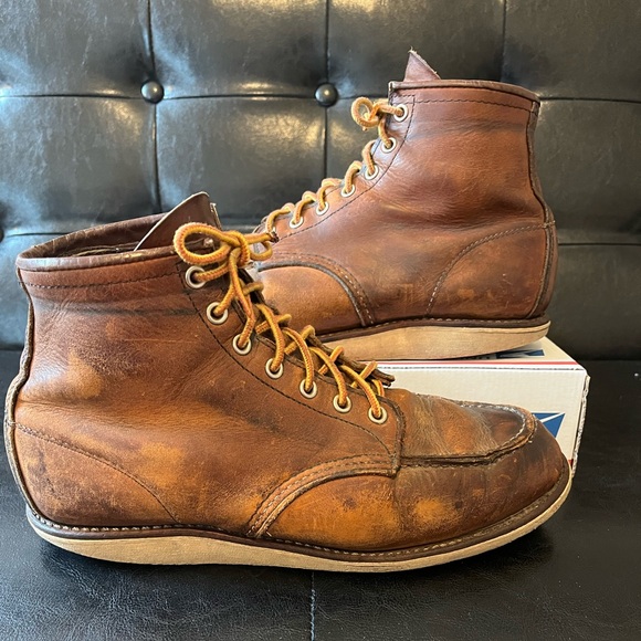 Red Wing Shoes | Shoes | Red Wing 4575 Moc Toe Leather Boots Copper ...